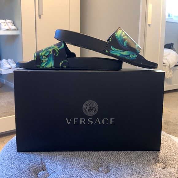Versace | Shoes | New Versace Slides Worn Twice | Poshmark